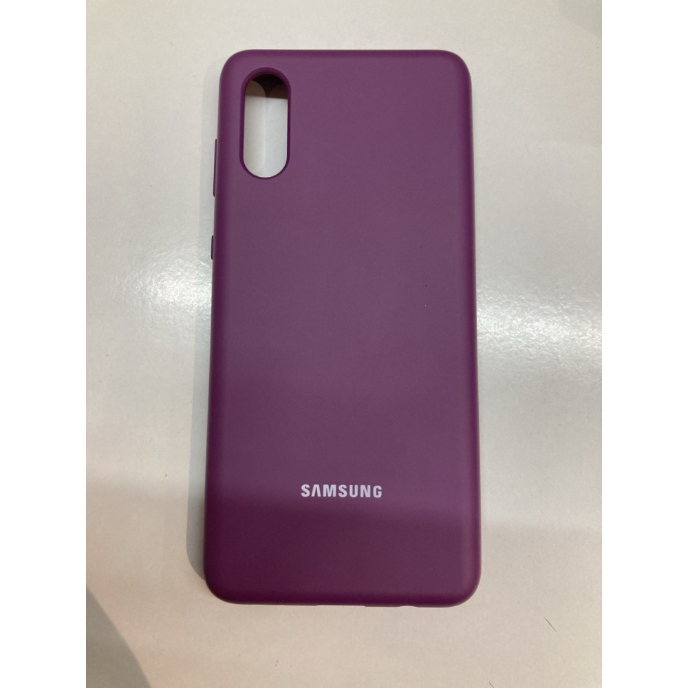 Husă spate cu logo pentru Samsung Galaxy A02 Violeta